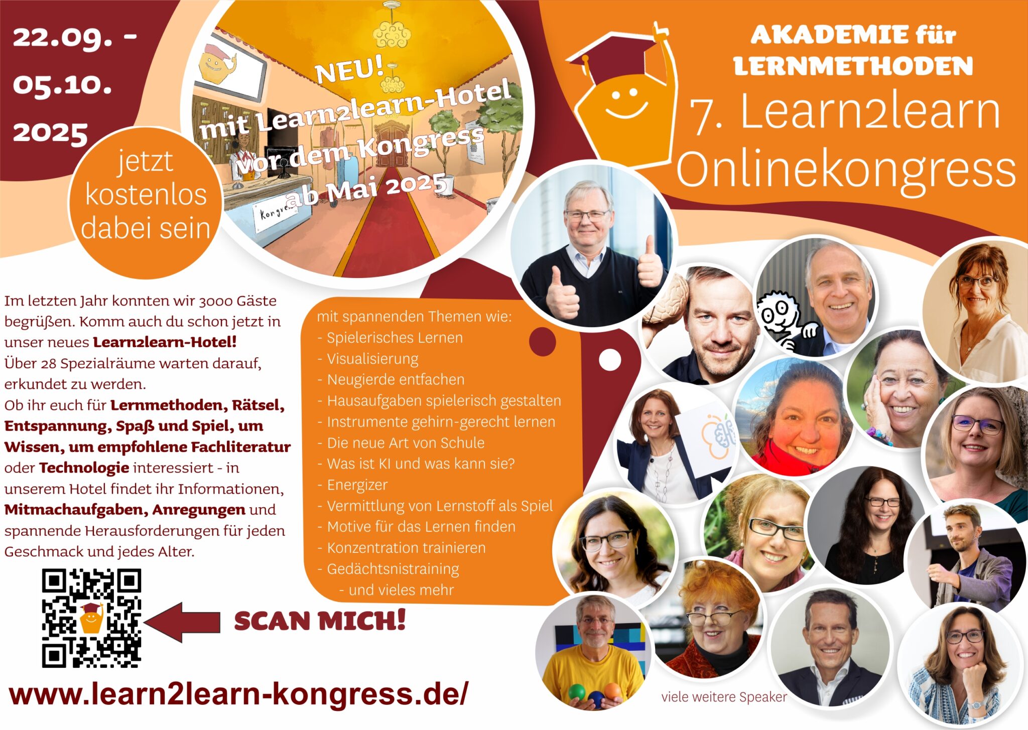 Dankesseite des 7. L2L-Onlinekongresses - Learn2Learn Kongress